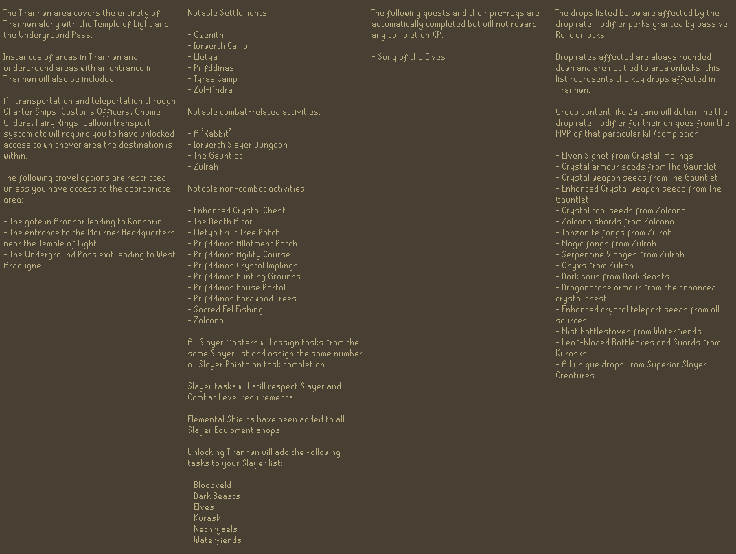 Trailblazer Reloaded – Tirannwn Area Guide – OSRS - Old School ...